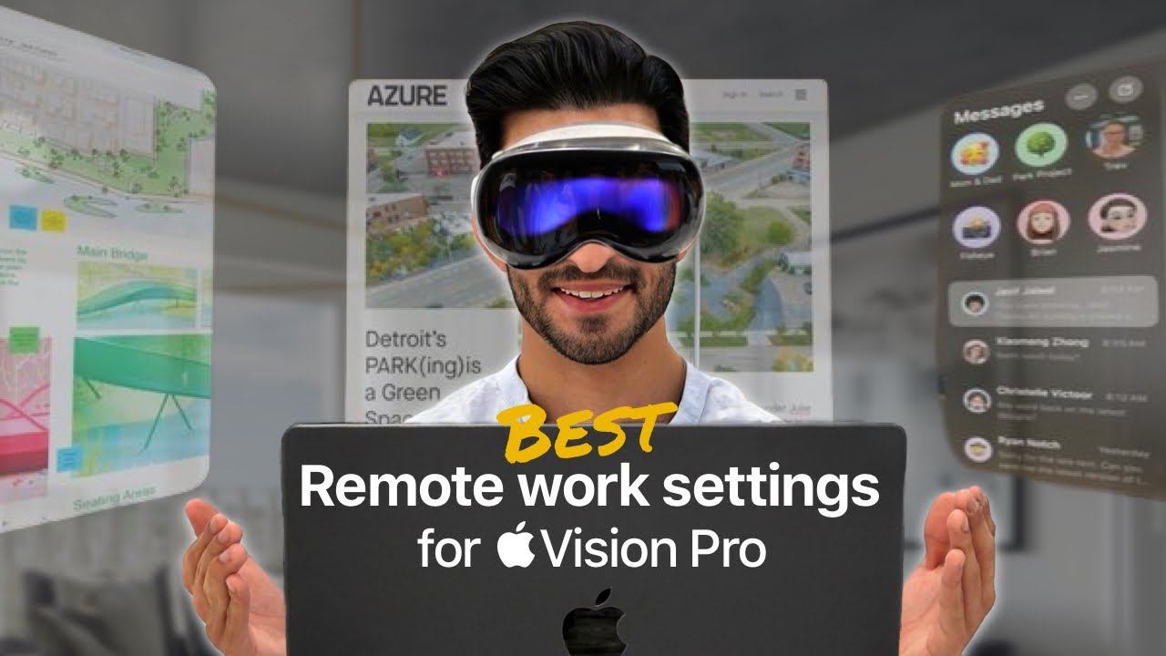 Apple Vision Pro: Best remote work settings & tips - YouTube