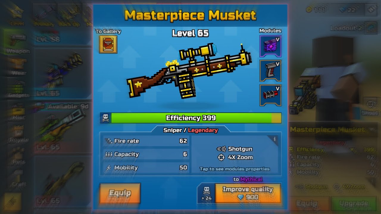 Is the Masterpiece Musket good? (Pixel gun 3d] - YouTube