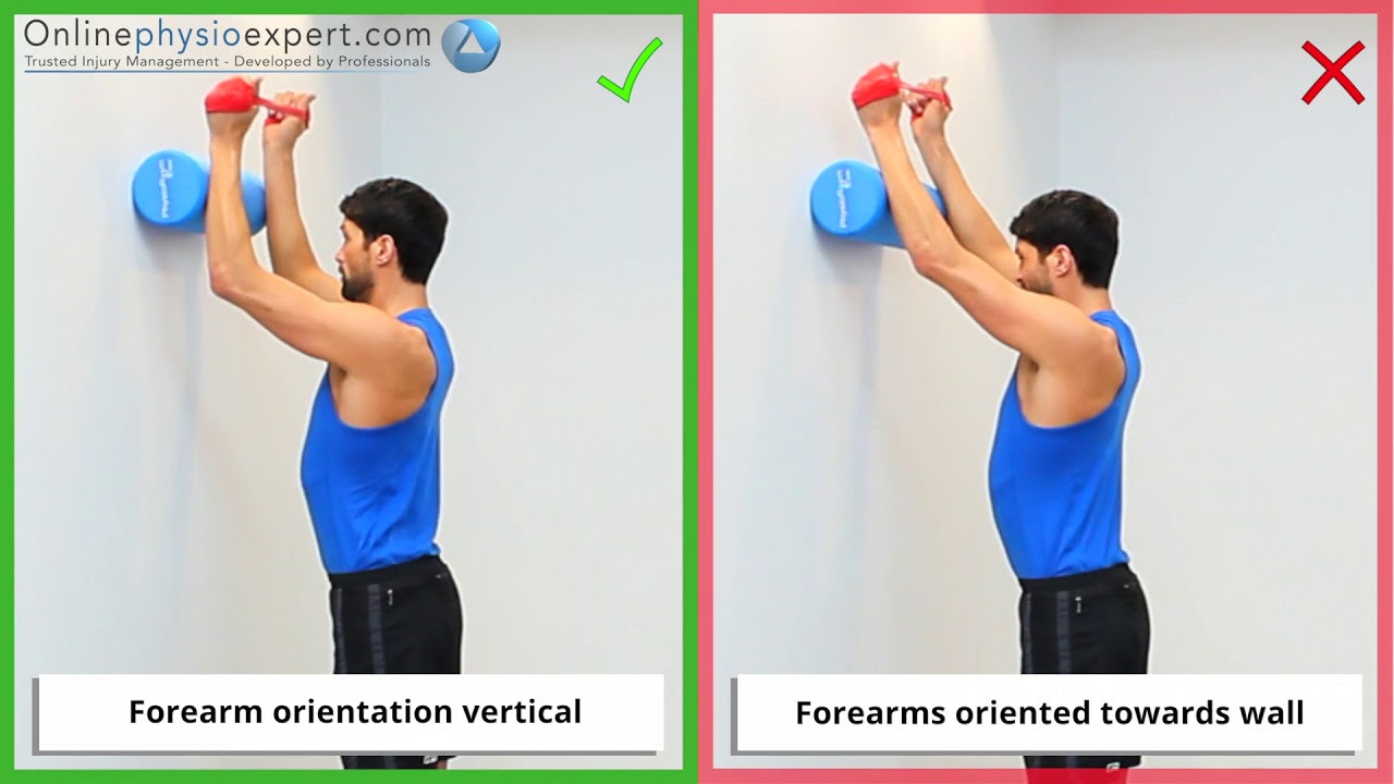 Wall slide shoulder strength 6 - YouTube