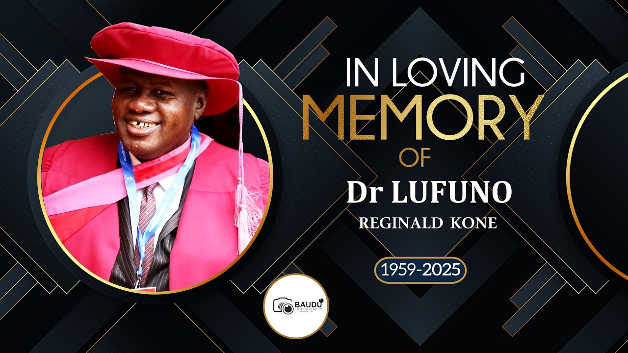 MEMORIAL SERVICE OF DR LUFUNO REGINALD KONE - YouTube