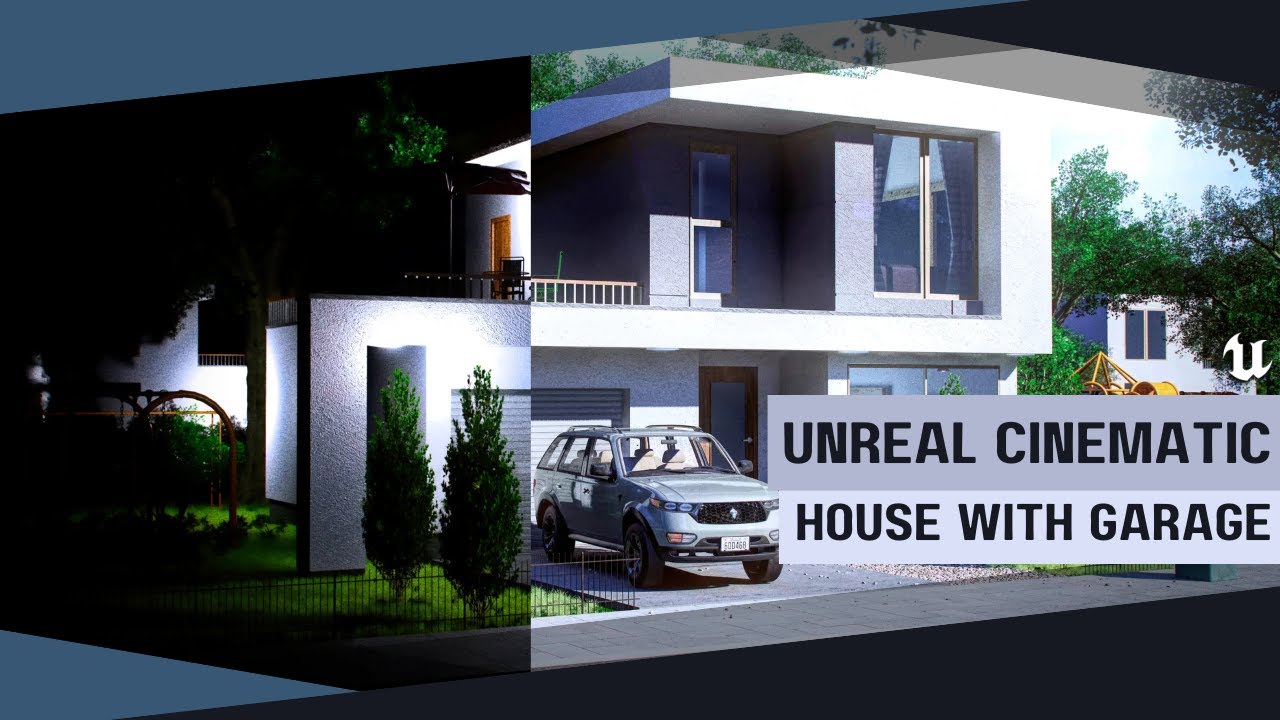 House with Garage | 3D Cinematic | Unreal Engine 5 | 4k - YouTube