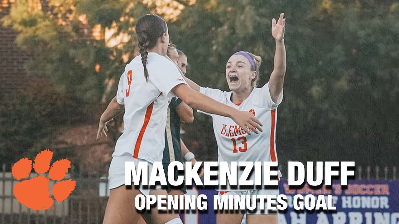 Mackenzie Duff's Opening Minutes Goal Ends Up Deciding It For Clemson ...