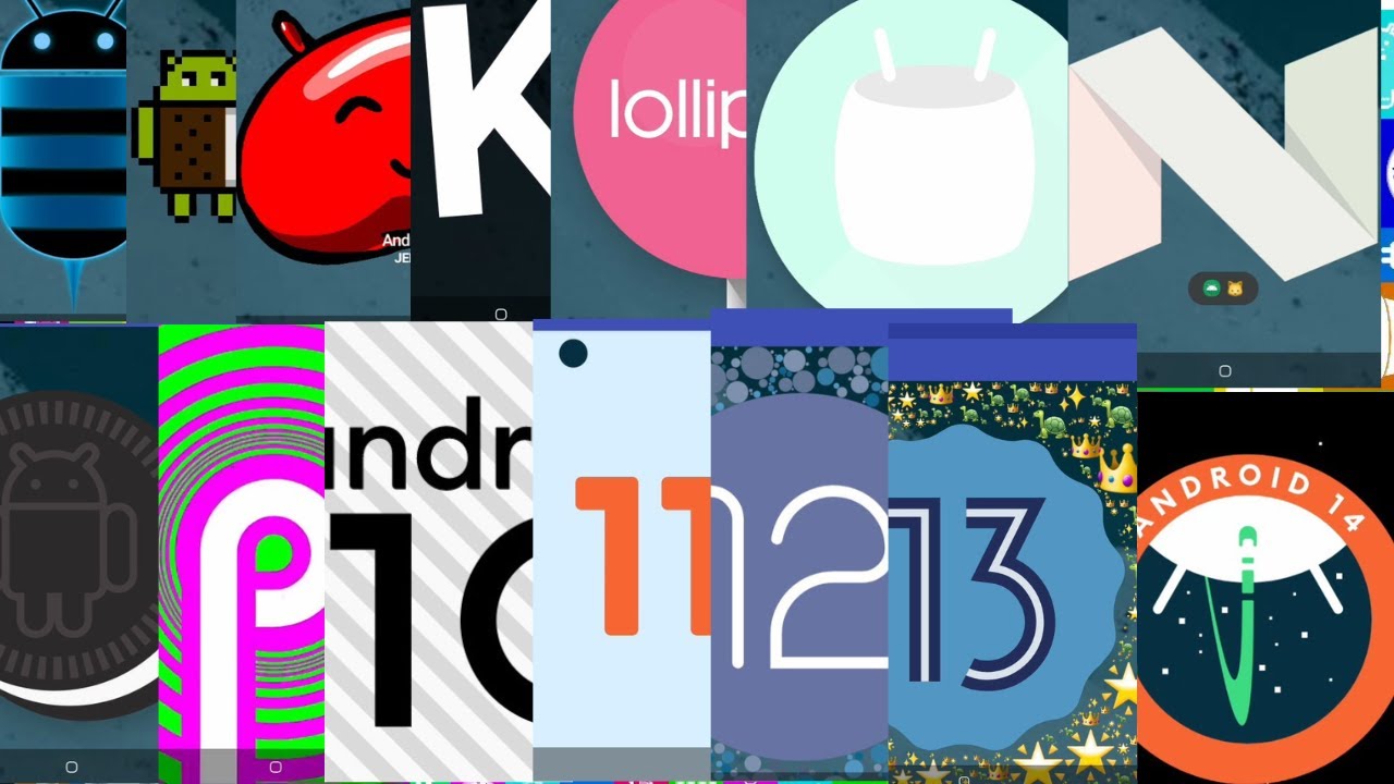 All Android Easter Egg | Android 1 - 14 | Every versions evolution - YouTube