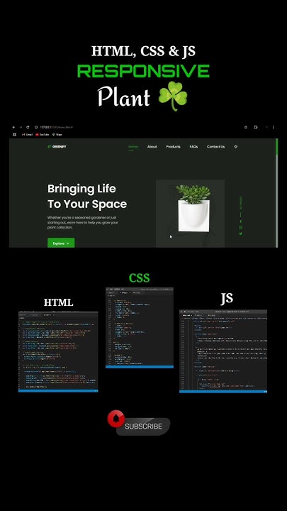 Responsive #plants ☘️ #webdesign #webdevelopment #responsivedesign #html #css #javascript # ...