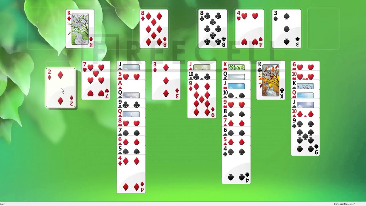 Solution to freecell game #6977 in HD - YouTube