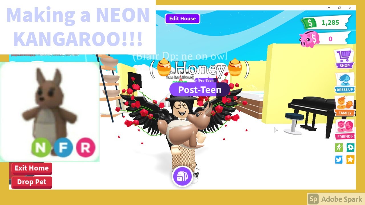 Making NEON KANGAROO! || Adopt Me || Roblox - YouTube