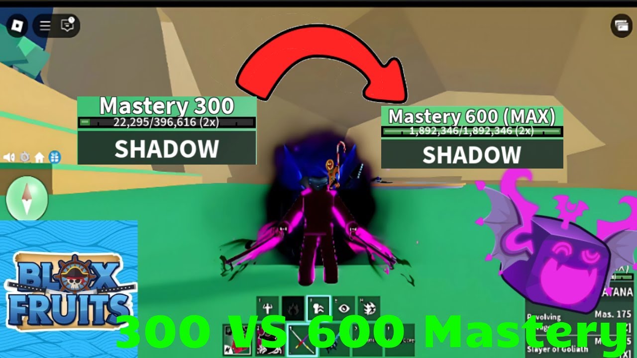 300 Vs 600 Mastery Shadow: Damage Difference & Showcase - YouTube