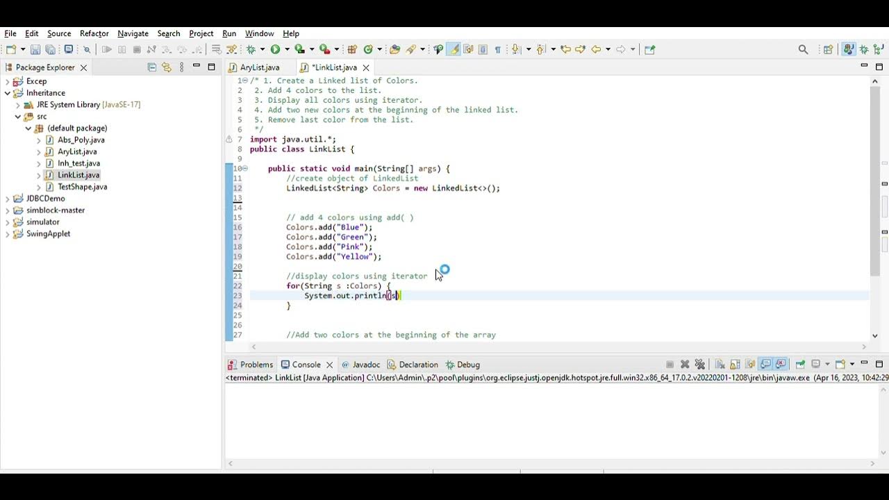 LinkedList in Java - YouTube