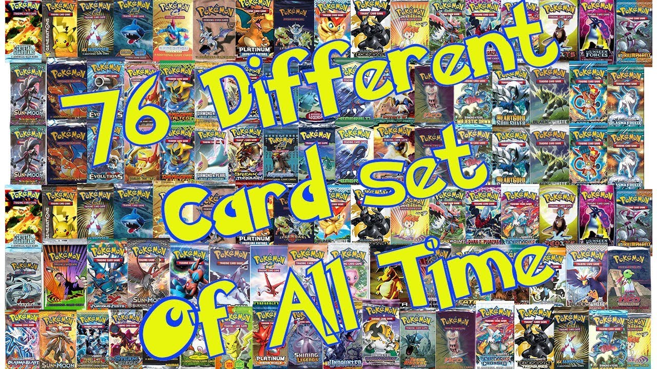 76 Different Pokemon Card Sets Of All Time - YouTube