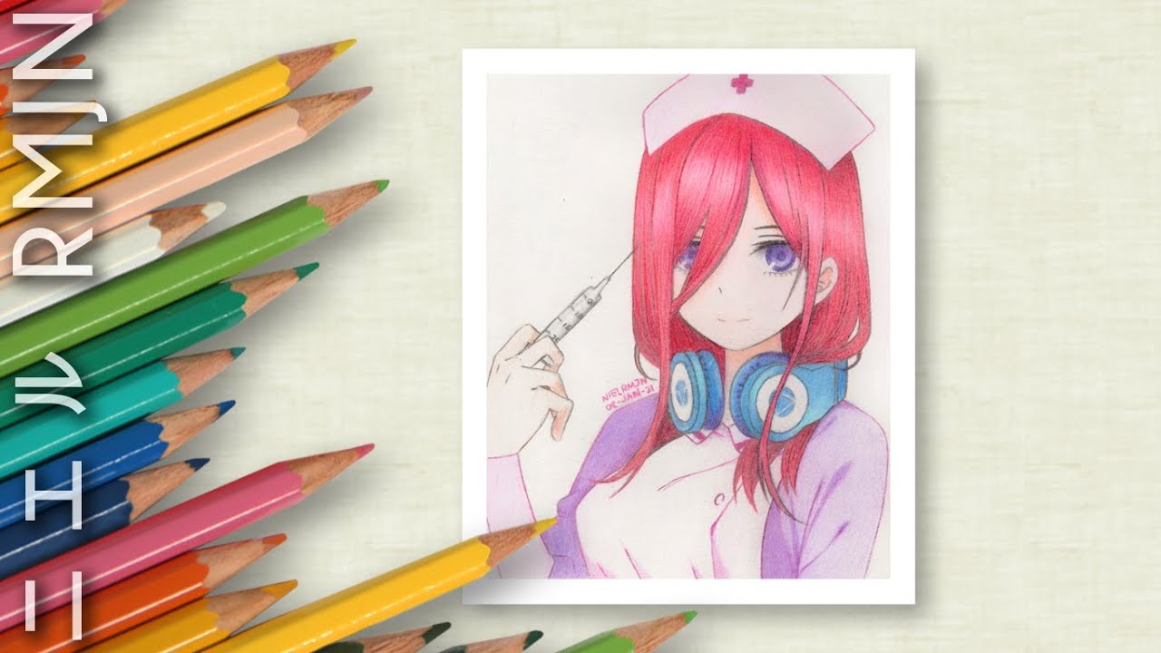 【Speed Drawing】 Miku Nakano - 5Toubun no Hanayome - YouTube