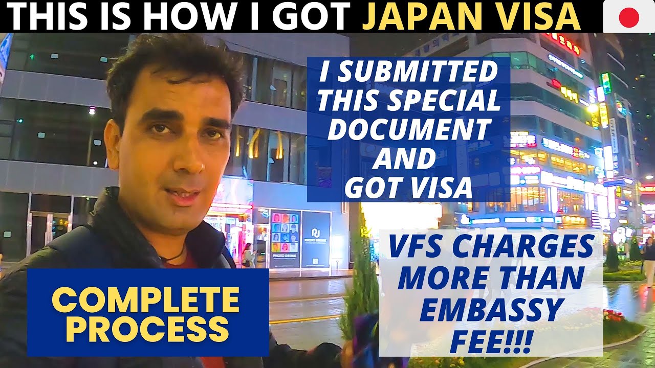 HOW i got MY JAPAN VISA in just 5 DAYS? | VFS extra charges are PAIN ...