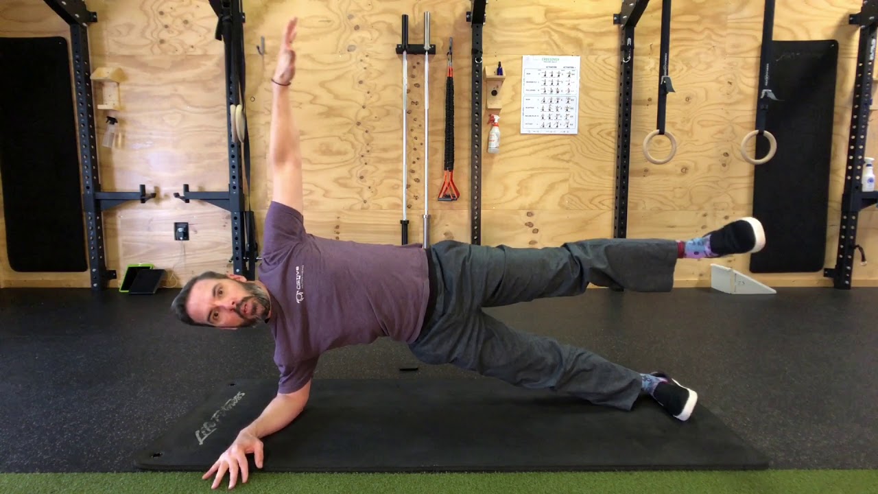 Single Leg Side Plank Hip Tap - YouTube