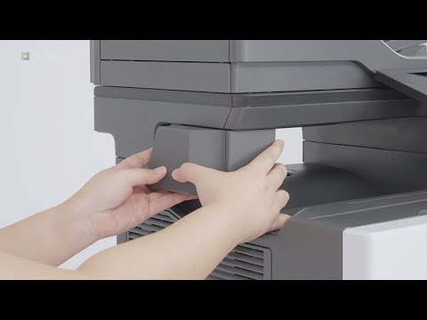 CX730/CX735—Installing the convenience stapler - YouTube