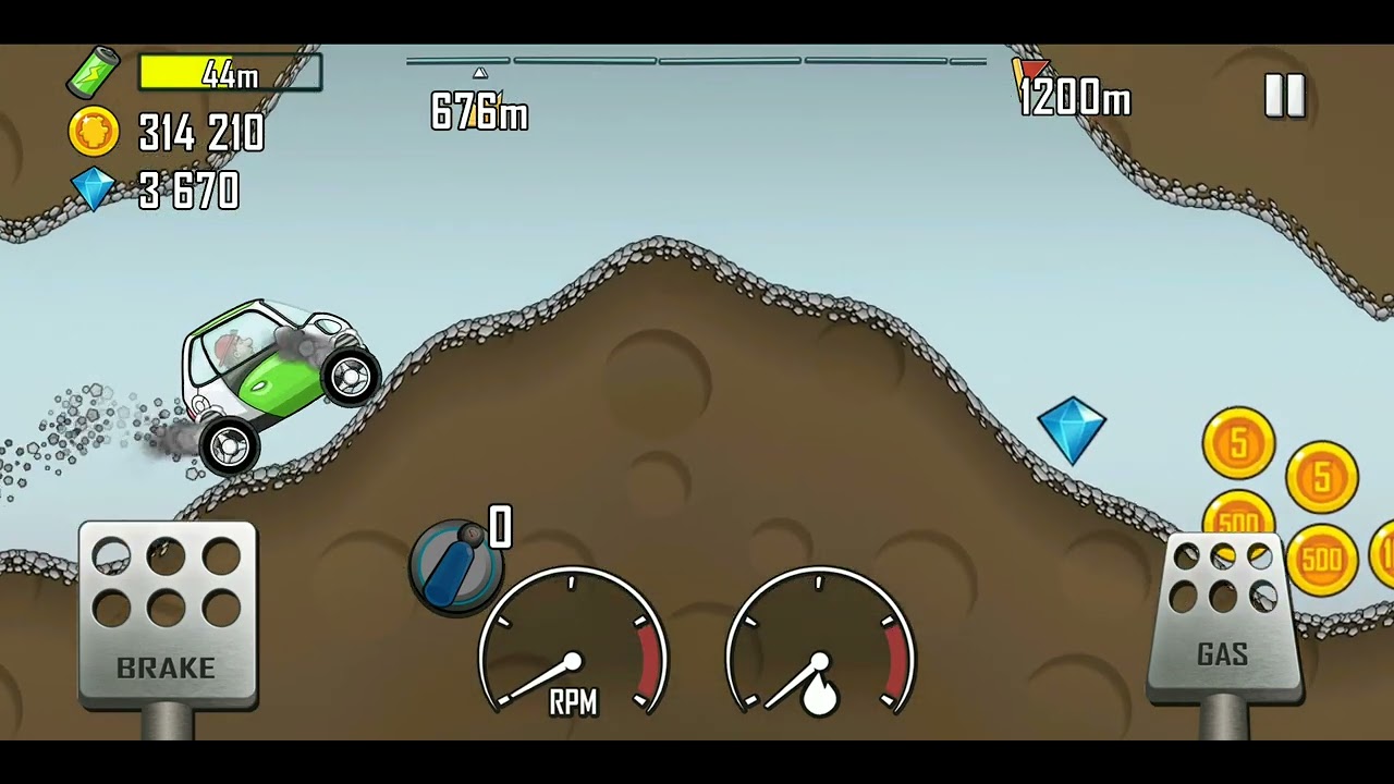 Hill climb racing gameplay Android games play papular video battery car ...