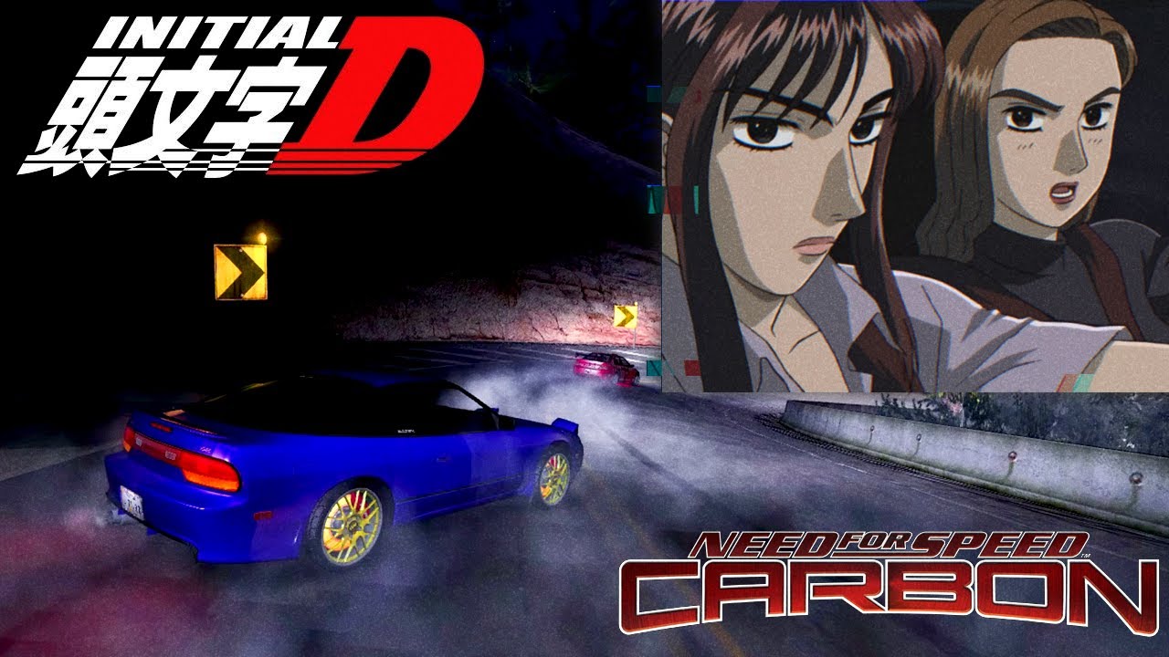 Initial D Carbon Stage | Kenji vs Impact Blue | - YouTube