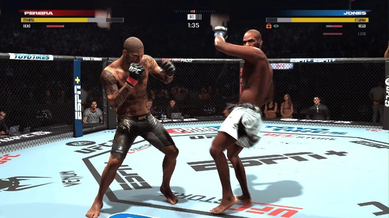 UFC 5 - Crazy Jon Jones Fight - YouTube