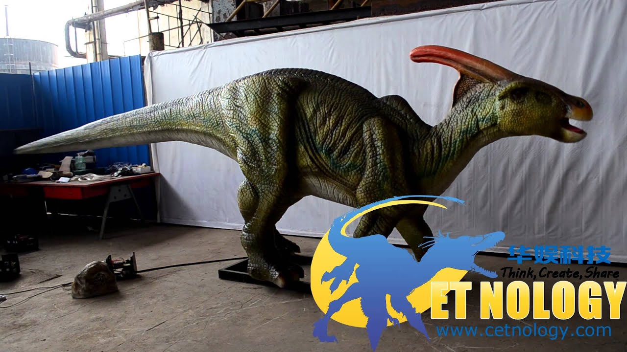Alive animatronic dinosaur (Cetnology) -6m Parabradysaurus - YouTube