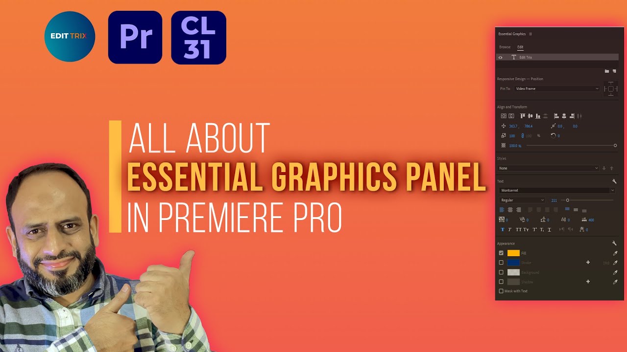 How to Become a Essential Graphics Premiere Pro Expert II Premiere ...