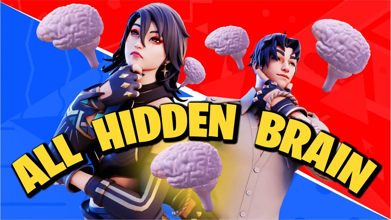 🧠ALL HIDDEN BRAIN🧠 FORTNITE ESCAPE ROOM 2.0 by TREEFITTYY Code: 4196 ...