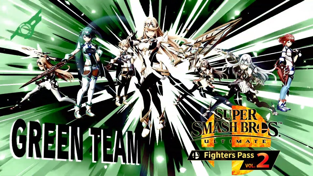 Super Smash Bros Ultimate Pyra & Mythra Victory Screen, Intro, & No ...