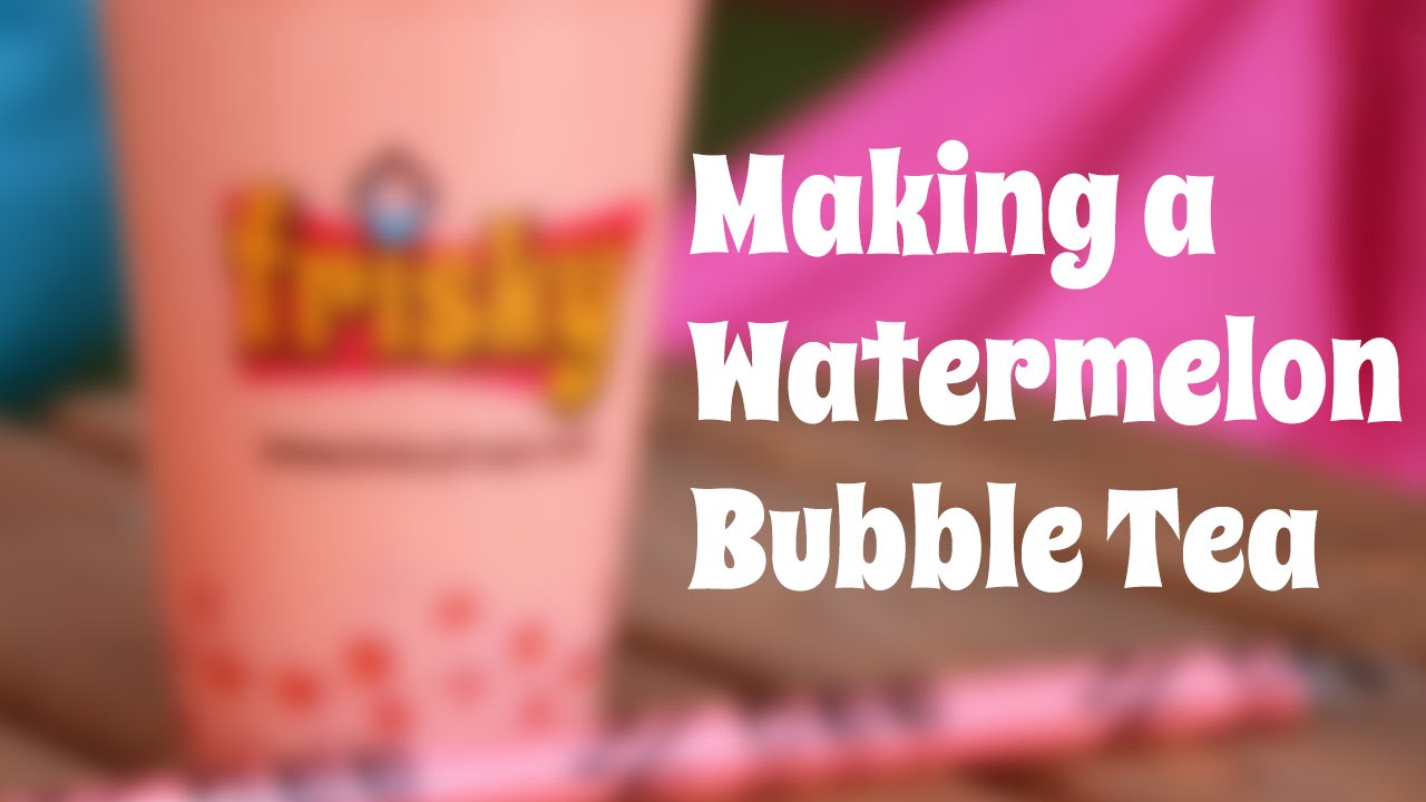 Frisky Froyo: Watermelon Bubble Tea - YouTube