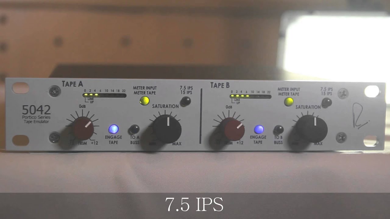 Rupert Neve Tape Simulator 5042 - YouTube