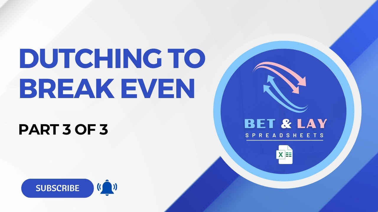 Dutch & bet to Break Even on one or more of your bets in Betfair from ...