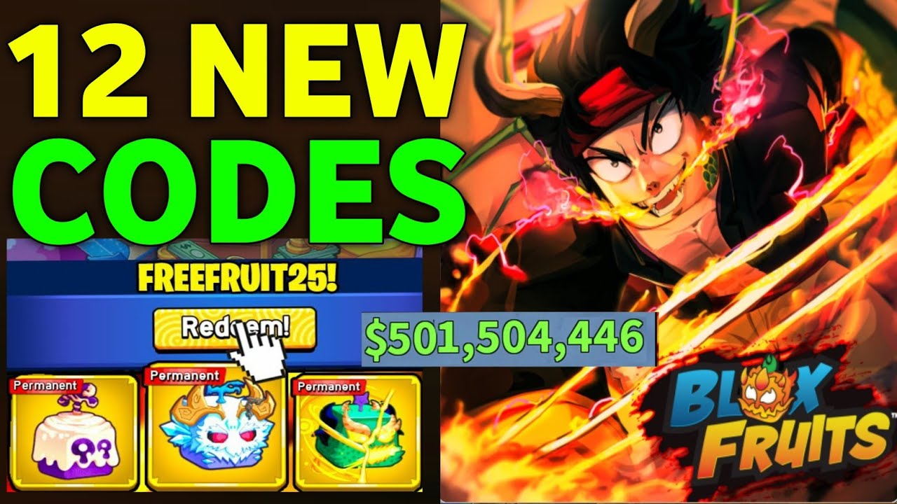 UPDATE⚡BLOX FRUITS CODES 2025 | ROBLOX BLOX FRUITS CODES 2025 - YouTube