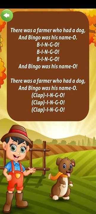 there was a farmer who had a dog #rhymes #alfabeto - YouTube