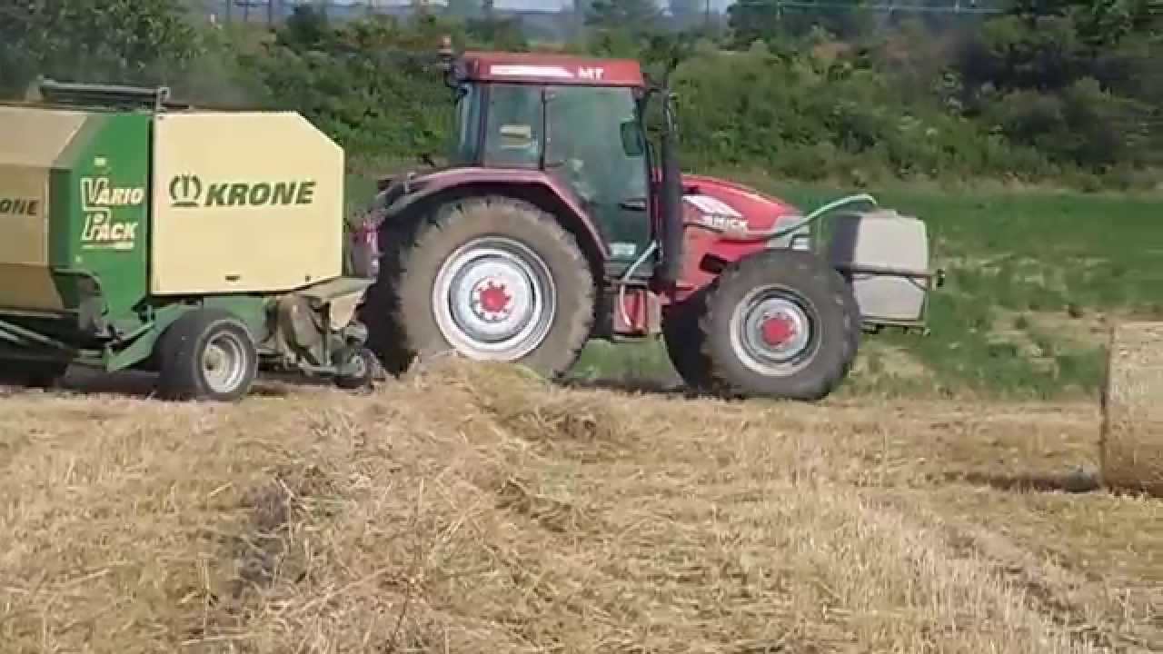 McCormick MC 95 - KRONE vario pack 1500 Greece - YouTube