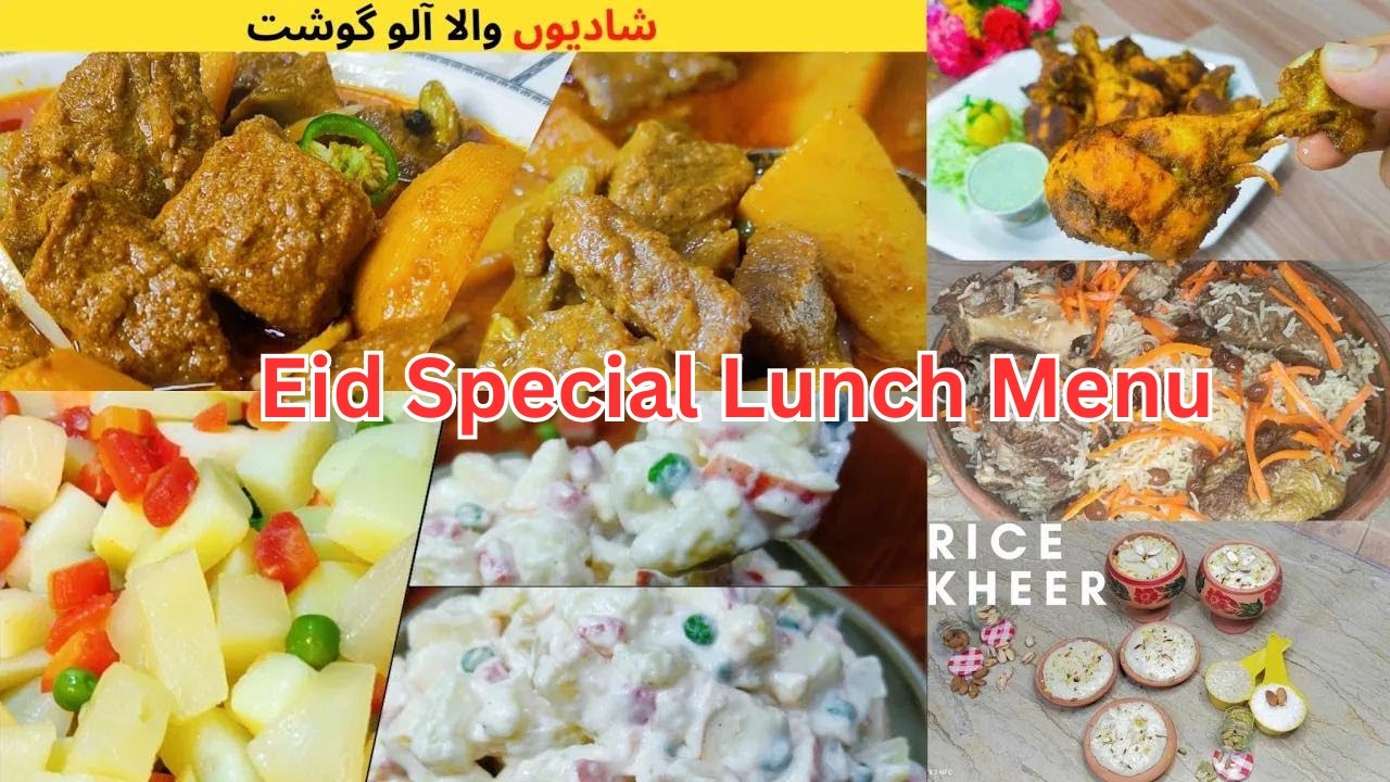 Eid Special Menu Recipe | Chicken Tikka | Kheer | Russian Salad | Degi ...