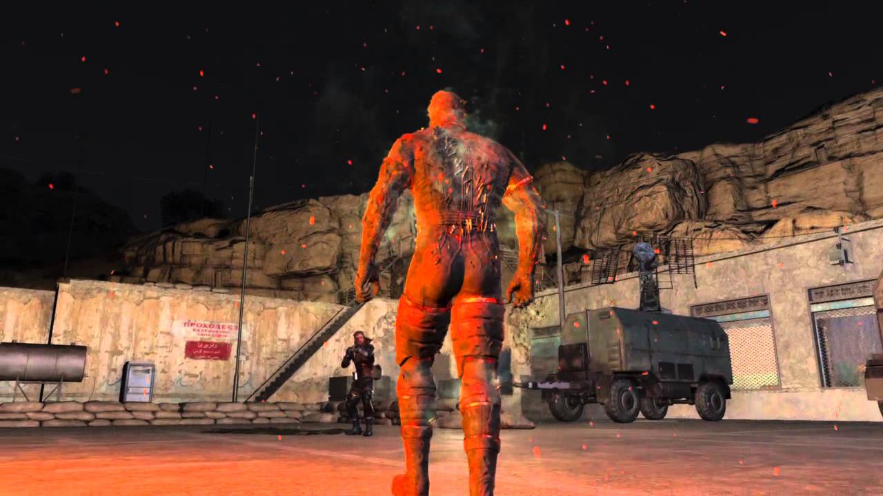 METAL GEAR SOLID V: THE PHANTOM PAIN Extracting the Man on Fire's Body ...