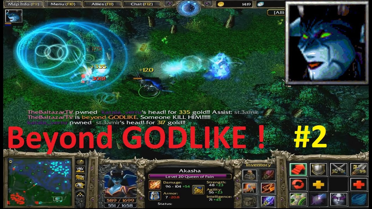 DotA 6.83d - Akasha, Queen of Pain Beyond GODLIKE ! #2 - YouTube