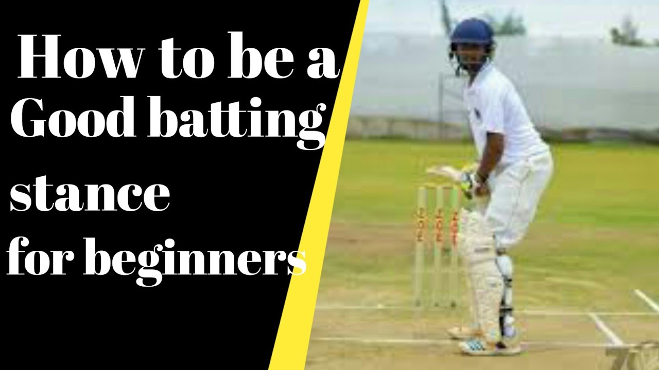How to be a good || batting stance for beginners||Cricket pana ...