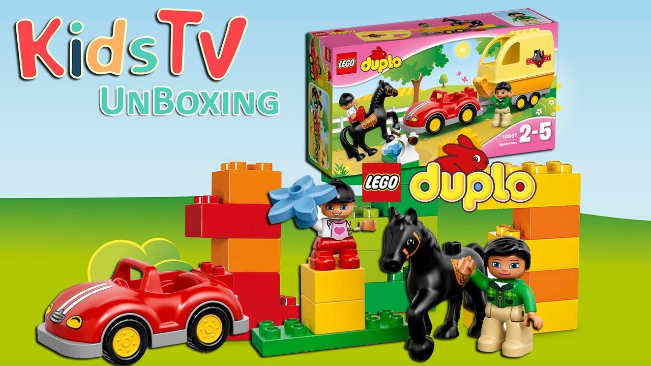 Lego DUPLO 10807 Horse Trailer – Lego Playtime with Gideon & Logan ...