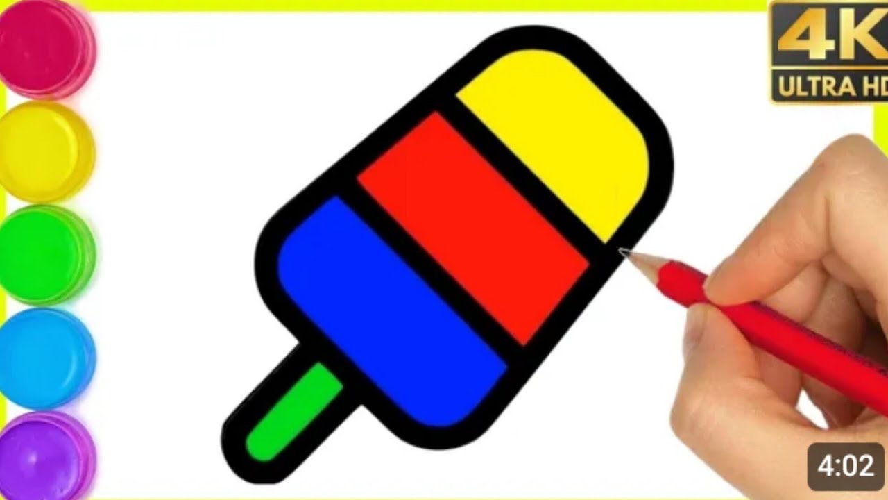 How to draw summer season ice cream drawing easy | easy step by step ...