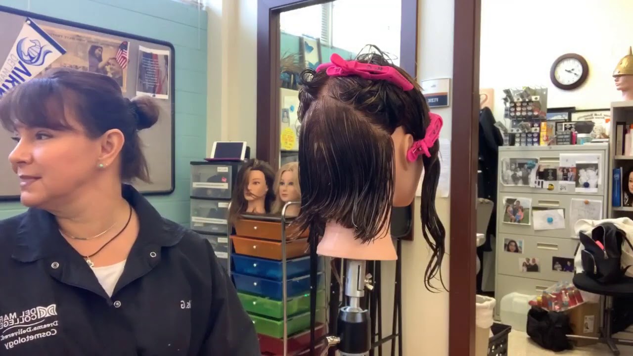 Diagonal Forward Haircut - YouTube