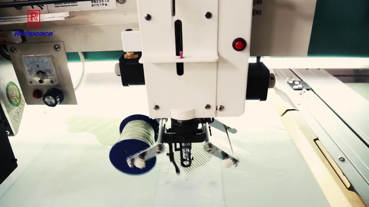 Richpeace Mixed Coiling Embroidery Machine Shoe Upper - YouTube