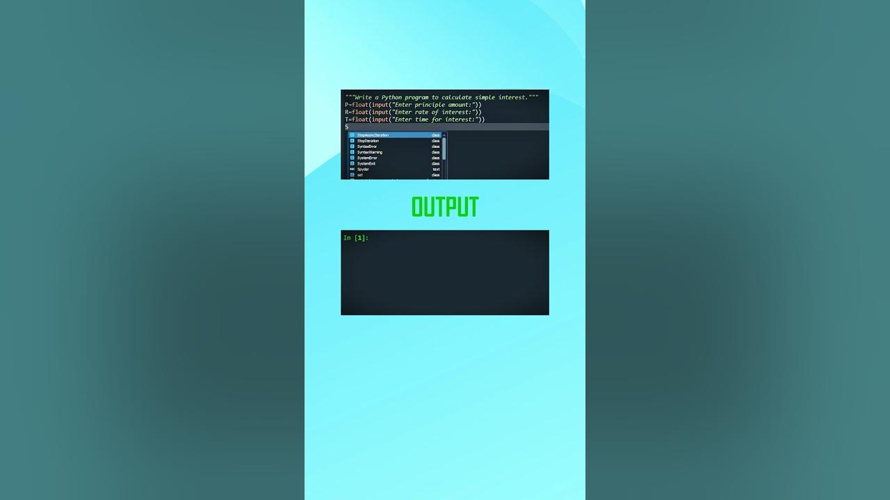 Day 7 Write A Python Program To Calculate Simple Interest Viral Codecoding