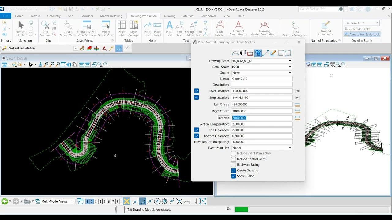 OpenRoads Designer Hong Kong Dataset - Cross Section Annotation - YouTube