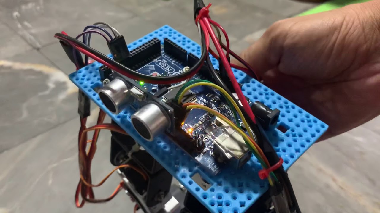 2legs 8dof Biped Robot Arduino Mega Version2 Youtube 1180