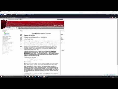 OWASP WEBGOAT v5.4 Basic & HTTP Splitting tutorial - YouTube