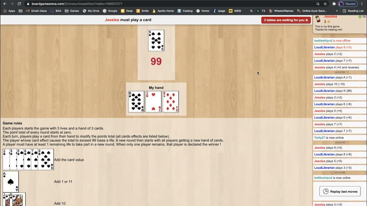 99 Card Game - YouTube