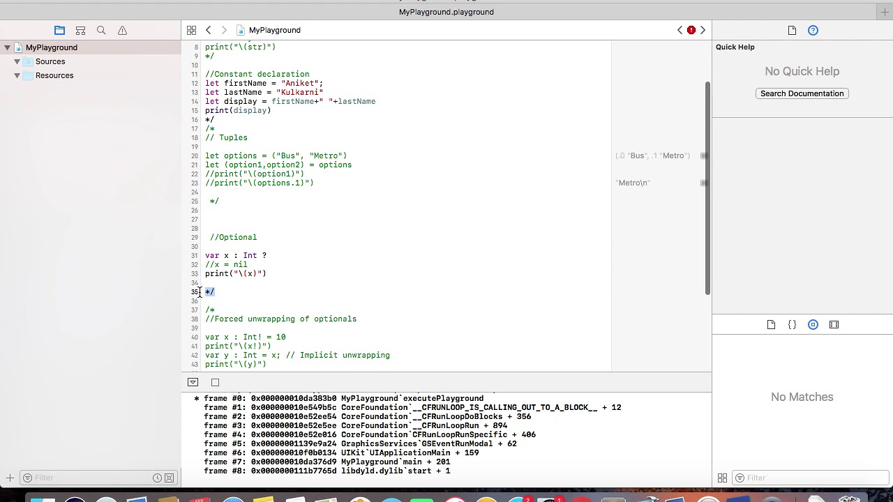 Swift Programming Tutorial - 01 - YouTube