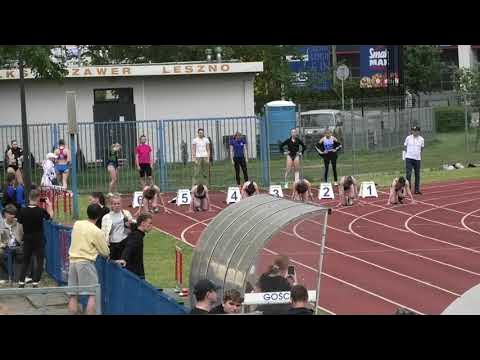 100m kobiet bieg 4 - Leszno 20230513 - YouTube