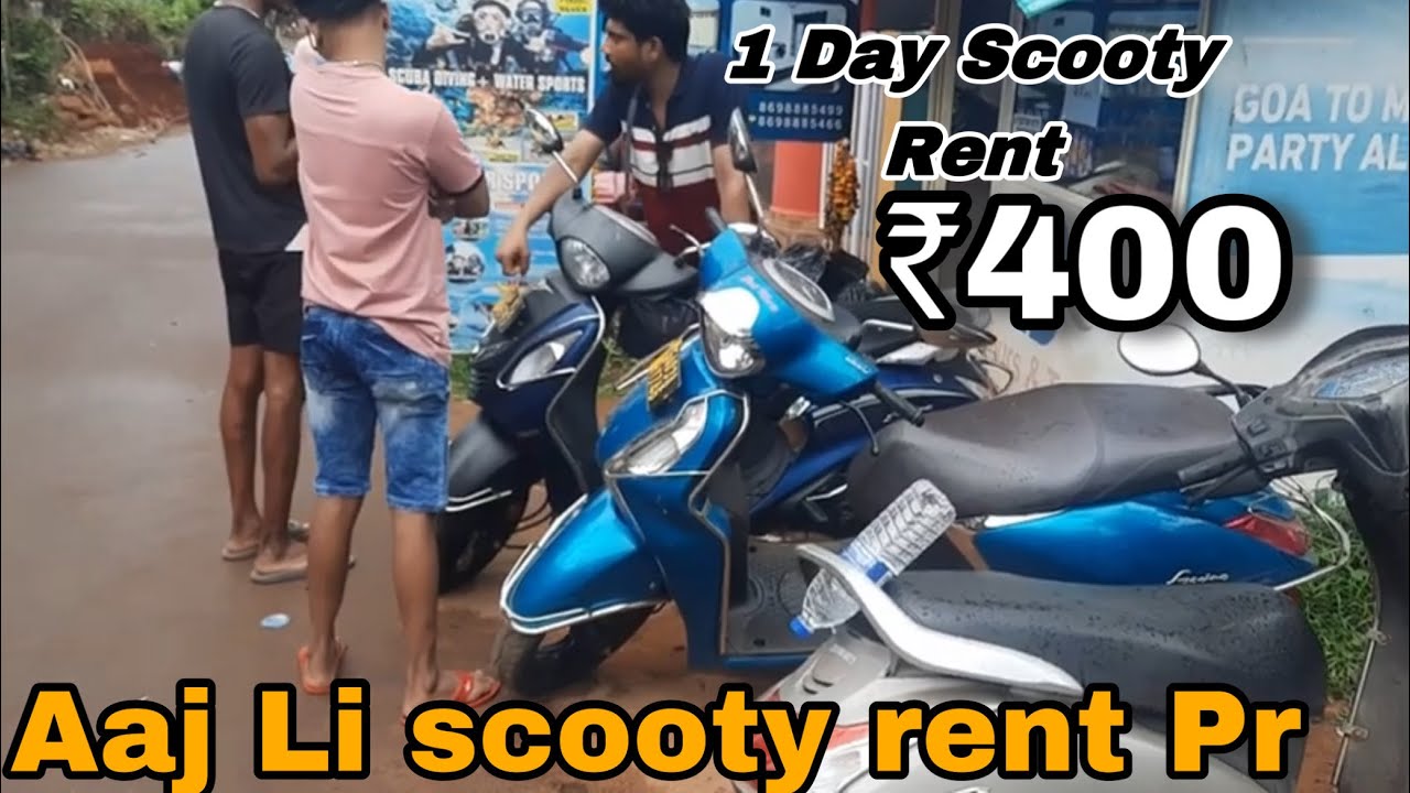 Aaj Goa Main Scooty Rent Se Li || Latest vlog October 2022 #goatrip # ...