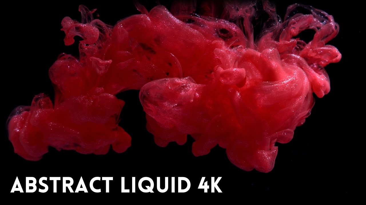 Abstract Liquid! 4K Satisfaying Video! Relaxing Ambient music ...