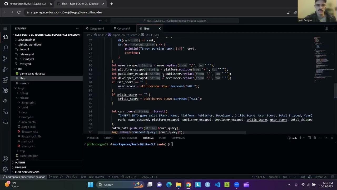 RuSQLite Command Line Tool - YouTube