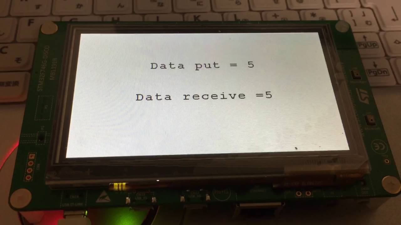 Stm32cubemx Freertos Example Task And Queue Test With Stm32f7 4595