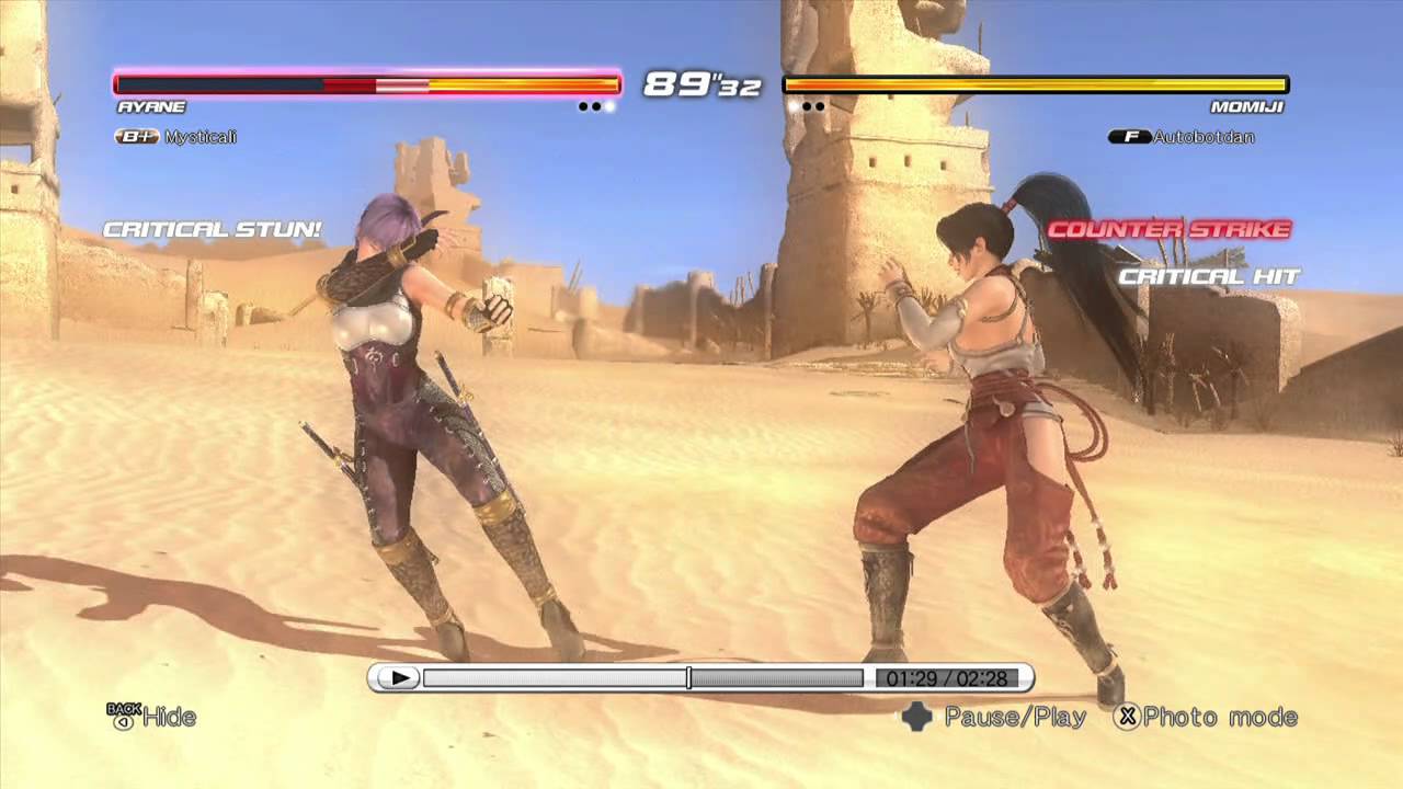 Ninja Gaiden 3 Razor's Edge girl fight. Momiji versus Ayane - YouTube